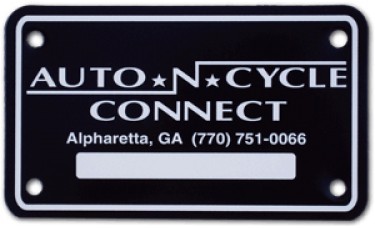 Full Color Digital Cardboard Motorcycle License Plates