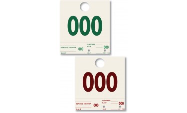 Extra Heavy Duty Service Dispatch Numbered Hang Tags (Box of 1000)