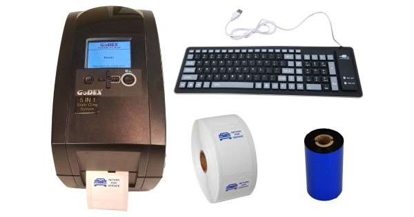 Godex RT200i Oil Change Sticker Printer Bundle