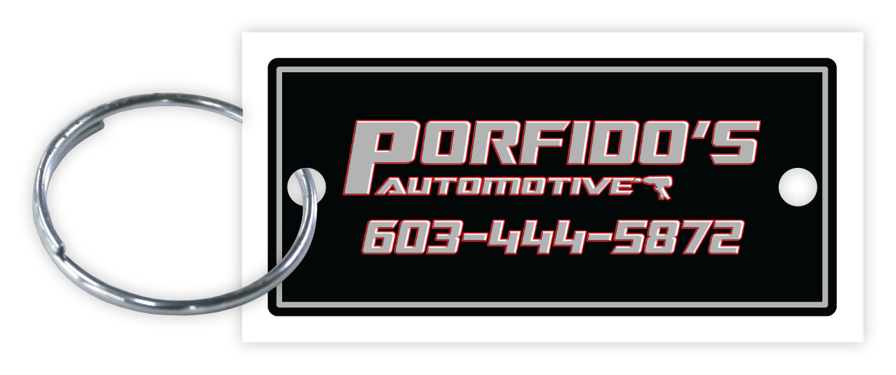 Custom Printed Full Color White Key Tags (Package of 250)