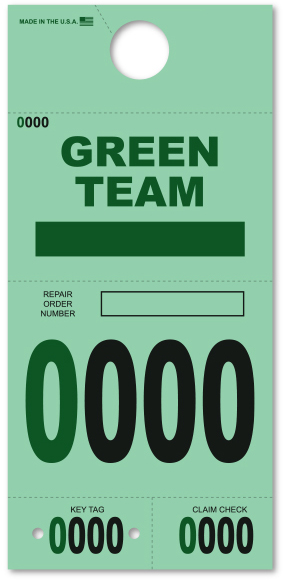 Custom Printed Dispatch Advertising Hang Tags - 5-1/2" x 11-3/4"